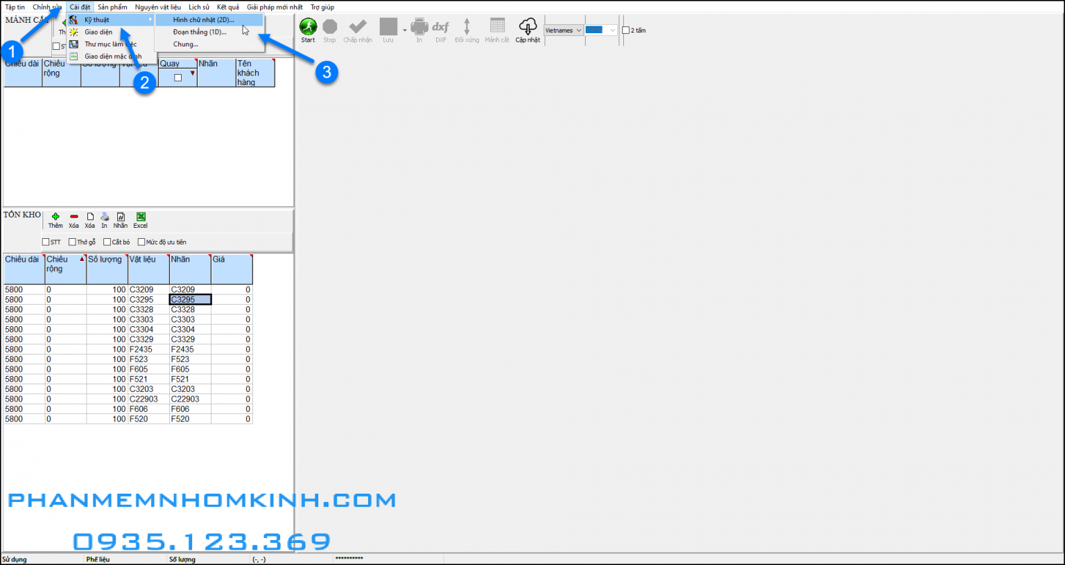 Cutting Optimization pro-Phần mềm tối ưu cắt tiếng Việt đầy hiệu năng ...
