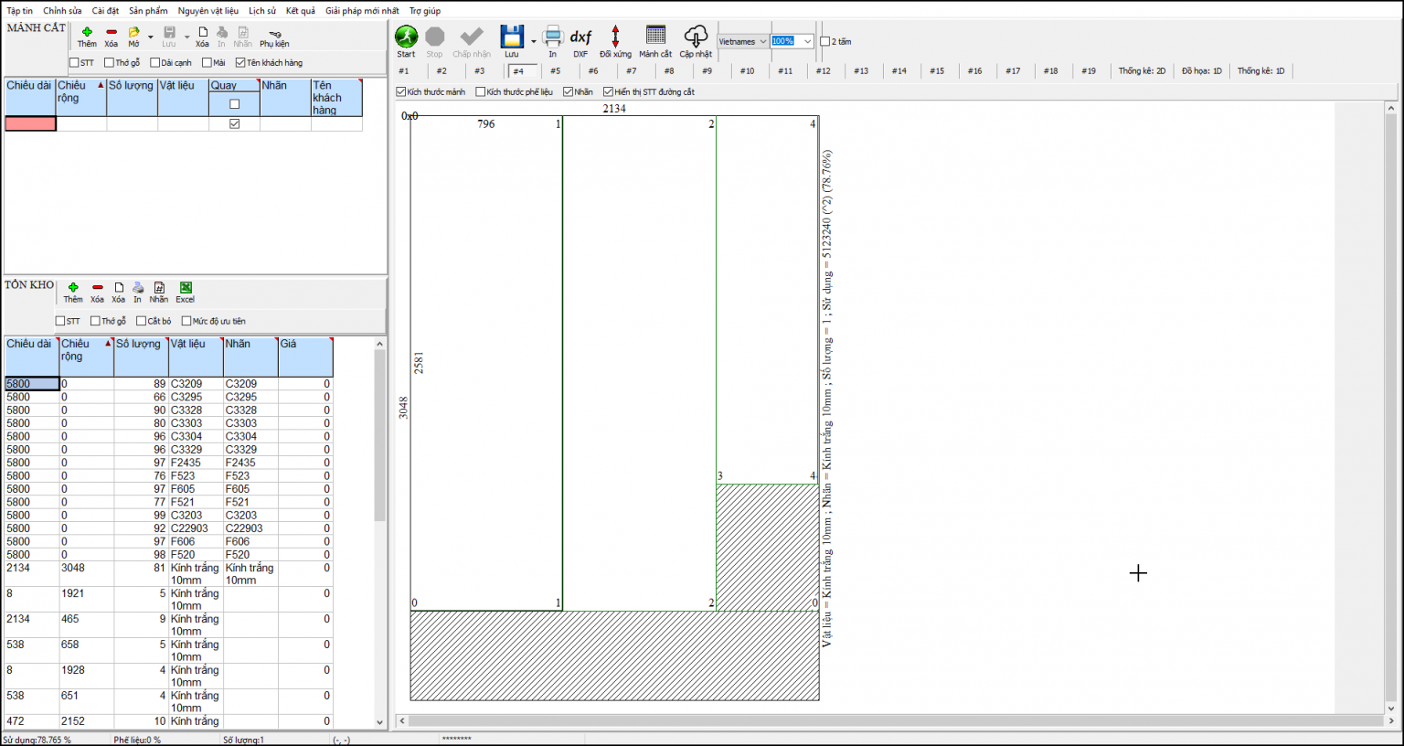 Cutting Optimization pro-Phần mềm tối ưu cắt tiếng Việt đầy hiệu năng ...